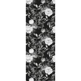 queence Vinyltapete "Alya", B/L: 0,9m x 2,5m, Rollen: 1, schwarz, Tapeten, 90x250cm, selbstklebend, kinderleichte Anbringung,, Sticker