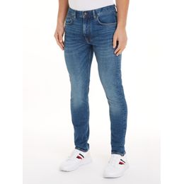 Tommy Hilfiger Herren Tapered-fit-Jeans "TAPERED HOUSTON", blau, Gr. 30, Denim/Jeans, Obermaterial: 95% Baumwolle, 3% Elastomultiester, 2% Elasthan,
