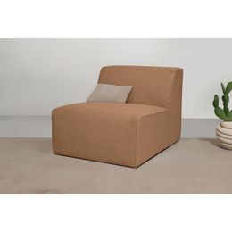 Sofaelement OTTO HOME, B:96cm H:70cm T:76cm, braun, 100% Polyester, Polsterelemente, "Clayton", in einem trendigen Cord-Bezug