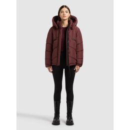 Khujo Damen Steppjacke "EVANDE"moscato rot, Gr. S, unifarben, 100% Polyester, Jacken