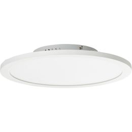 Brilliant LED Deckenleuchte "Abie", 1, Ø 40cm H: 5,9cm, 1 Stk., weiß, Wohnzimmer, Leuchten, Ø 40 cm, RGB, dimmbar, CCT, Fernbedienung,