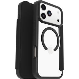 Otterbox Handyhülle "React Series Folio für Apple iPhone 17 Pro Max", schwarz crystal, Apple iPhone 17 Pro Max, Hüllen, Backcover, Schutzhülle, Handyschutzhülle, Case, Schutzcase, stoßfest