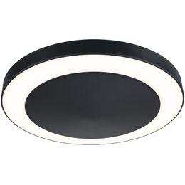 Paulmann Deckenleuchte "Circula", 1, &Oslash; 32cm H: 5,4cm, 1 Stk., grau, Wohnzimmer, Leuchten, Deckenlampe, nickel-matt, 22,5 cm, warmwei&szlig;, Deckenleuchte,