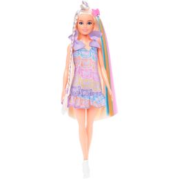 Barbie Kinder Anziehpuppe "Fun & Fancy, mit Accessoires, extra langem blondem Haar und 2 Looks", bunt, Kunststoff, Stoff, H:29,8cm, Puppen
