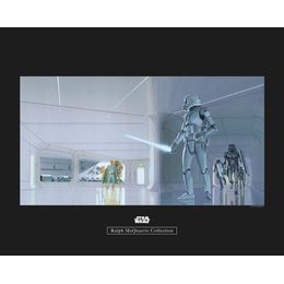 Komar Bild "Star Wars Classic RMQ Stormtrooper Hallway", B/H/T: 50cm x 40cm, Star Wars, 1 Stk., bunt, Wohnzimmer, Bilder, Wandbild zur Dekoration im