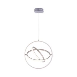 JUST LIGHT LED Deckenleuchte "JELLA", 3, Ø 50cm, 1 Stk., grau, Wohnzimmer, Leuchten, dimmbar