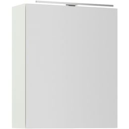 Spiegelschrank Nobilia, B:60cm H:72cm T:21cm, wei&szlig;, Badezimmer, Schr&auml;nke, "Prina", in Breiten 60, 80, 100 und 120 cm, innenliegende Steckdose