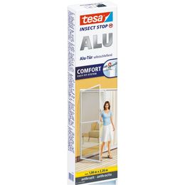 Tesa Insektenschutz-Tür "Insect Stop ALU Comfort Fliegengitter für Türen - 1.0 m : 2.2 m", B/H: 100cm x 220cm, Insect Stop ALU Comfort Fliegengitter