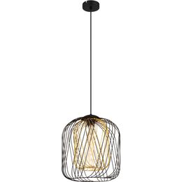 Globo LIGHTING Hängeleuchte "DICHTI", Ø 35cm H: 150cm, 1 Stk.schwarz, Esszimmer, Leuchten, Hängelampe/Pendelleuchte/Esszimmer/Wohnzimmer/Esstisch