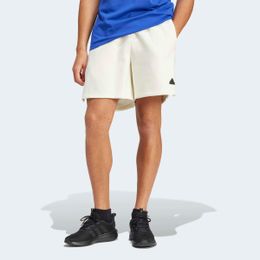 Herren Shorts "M Z.N.E. PR SHO", weiß, Gr. XXL, adidas Sportswear, Obermaterial: 56% Baumwolle, 40% Polyester, 4% Elasthan, Hosen