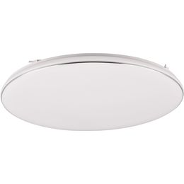 LED Deckenleuchte "BLANCA, elegant schlichte weiße LED Deckenlampe mit Ø 53cm, warmweiß", 1, Ø 53cm H: 5cm, 1 Stk., weiß, REALITY LEUCHTEN,