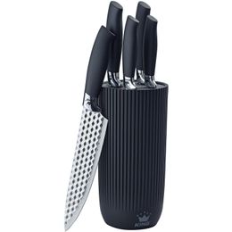 King Messer-Set "CONIC", grau, Kochmesser-Sets, Messerklingen mit Wabenstruktur