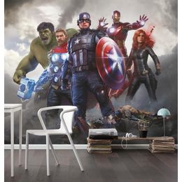 Komar Kindertapete "Marvel Avengers Working Together", B/L: 300mm, Rollen:, bunt, Tapeten