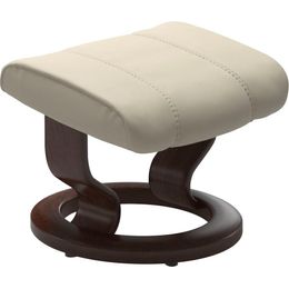 Fu&szlig;hocker stressless, B:54cm H:38cm T:39cm, beige, Leder BATICK: BATICK ist ein leicht korrigiertes, durchgef&auml;rbtes und genarbtes M&ouml;belleder, bei dem