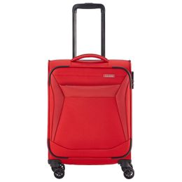 Travelite Damen Weichgepäck-Trolley "CHIOS, verschiedene Größen und Farben", rot, Polyester, unifarben, Basic, Koffer, Weichgepäck Reisegepäck Koffer