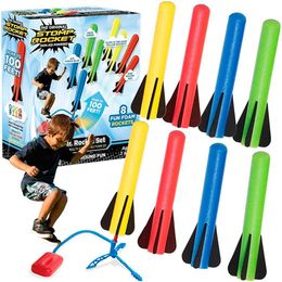 STOMP ROCKET Jungen Spiel "Stomp Rocket Jr. Rocket, 8 Rockets"bunt, Kunststoff, Spiele