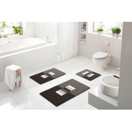 Badematte LINEA DUE, H:18mm, grau, Polyacryl, Badematten, "Capricio"