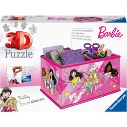 Ravensburger Kinder 3D-Puzzle "Aufbewahrungsbox Barbie", bunt, B:22,6cm H:13,5cm, Puzzles, Made in Europe