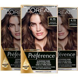 L'Or&eacute;al L'OR&Eacute;AL PARIS Damen Coloration "Pr&eacute;f&eacute;rence", braun, Colorationen, mit pflegender Formel