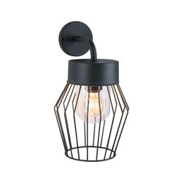 Au&szlig;en-Wandleuchte Paulmann, B:20,5cm H:36cm T:23,7cm, grau, Leuchten, "Lanka IP44 205x237mm max. 40W 230V Anthrazit Aluminium", seewasserresistent