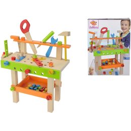 Eichhorn Jungen Spielwerkbank "Werkbank", bunt, Holz, B:19cm H:39cm T:42cm, Rollenspielzeug
