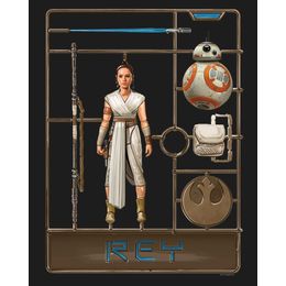 Komar Bild "Star Wars Toy Rey", B/H/T: 40cm x 50cm, Star Wars, 1 Stk., bunt, Wohnzimmer, Bilder, Wandbild zur Dekoration im Kinderzimmer - ohne Rahmen