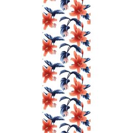 queence Vinyltapete "Frieda", B/L: 0,9m x 2,5m, Rollen: 1, wei&szlig;, Tapeten, 90x250cm, selbstklebend, kinderleichte Anbringung,, Sticker