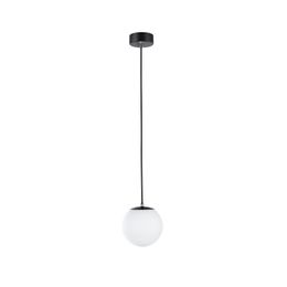 Paulmann LED Pendelleuchte "Selection Bathroom Gove IP44 9W 3000K Satin, Glas/Metall", 1, Ø 17cm H: 150cm, 1 Stk., schwarz, Leuchten