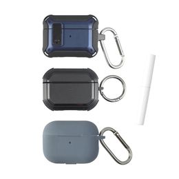 4smarts Kopfhörer-Schutzhülle "Case Set Alpha für Apple AirPods Pro 2 3er Set", AirPods Pro 2, schwarz, Hüllen, Schutzhülle, Case, Schutzcase,