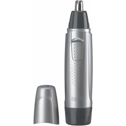 Braun Nasen- und Ohrhaartrimmer "EN10", silber, Haarschneider, ergonomischen Premium-Design
