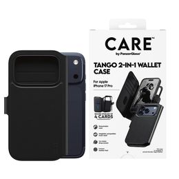 Handyhülle "Tango 2-in-1 Wallet Case für Apple iPhone 17 Pro", Apple iPhone 17 Proschwarz, CARE BY PANZERGLASS, Hüllen, Backcover, Schutzhülle,