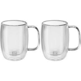 Zwilling Espressoglas "Sorrento Plus", 9cm, 140ml, 2 Stk., transparent, Trinkgef&auml;&szlig;e, Doppelwandig, Borosilikatglas, 2-tlg., je 140 ml