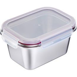 Westmark Lunchbox "Edelstahl Lunch Box/ Frischhaltedose, 1000 ml", B:13cm H:9cm, silber, Lebensmittelaufbewahrungsbeh&auml;lter, auslaufsichere Brotdose &ndash;