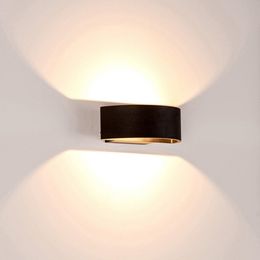 HAVIT LIGHTING LED Wandleuchte "ROND", 1, H: 6,5cm, schwarz, Leuchten