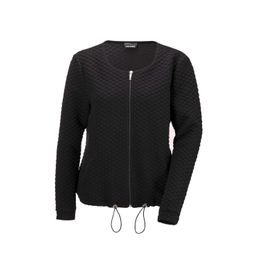 GOLDNER Damen Sommerjacke "Jacke", schwarz, Gr. 46, Obermaterial: 70% Polyester PES. 27% Viskose CV. 3% Elasthan EL., Jacken