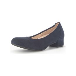 Gabor COMFORT Damen Pumps "Gabor Comfort Pumps Veloursleder/Synthetik", Gr. 37, blau, Synthetik, Veloursleder, Schuhe