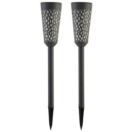 Gartenleuchte Luxform, B:9cm H:5,6cm L:9cm, schwarz, Leuchten, "Luxform Solar Torch Swansea", LED-Gartenleuchte, Solarenergie, IP46