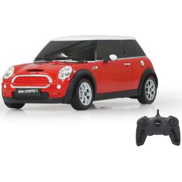 Jamara Kinder RC-Auto "Mini Cooper S - 40 MHz rot", rot, Kunststoff, B:15,2cm H:7,3cm T:7,1cm, Fernlenkfahrzeuge