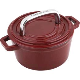 CS SOLINGEN Fleischtopf "Alpen", 0,8 l + &Oslash; 14cm + H&ouml;he 7cm, rot, CARL SCHMIDT SOHN, T&ouml;pfe, Induktion
