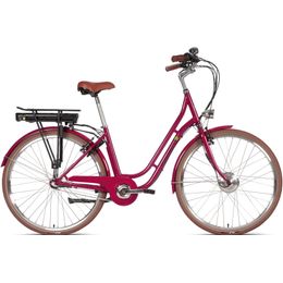SAXONETTE E-Bike "Saxonette Style Plus 2.0", 45cm, 28 Zoll (71,12cm), rot, Elektrofahrräder, Pedelec, Elektrofahrrad für Damen u. Herren