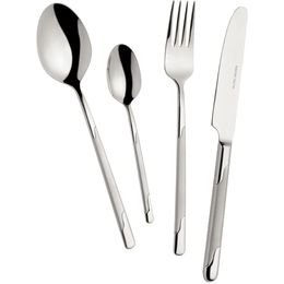 Mulex Besteck-Set "Seattle", 60 Stk., silber, Essbesteck-Sets, teilsatiniert