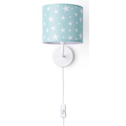 Paco Home Wandleuchte "Capri 315", 1, &Oslash; 18cm H: 26,5cm, wei&szlig;, Kinderzimmer, Leuchten, Lampe Kinderzimmer Babyzimmer &acirc;&circ;...18cm Sterne Kabell&auml;nge 3m E14