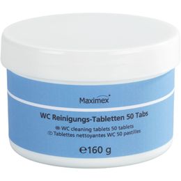 Maximex WC-Reiniger "WC-Reinigungstabletten", 50 Stk.tabletten: blau, dose: weiß, Reinigungsmittel