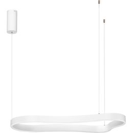 NOVA LUCE Pendelleuchte "DUSSA", 1, H: 150cm, 1 Stk.weiß, Esszimmer, Leuchten