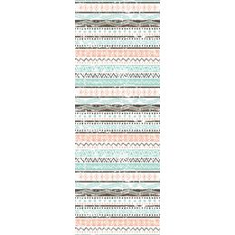queence Vinyltapete "Zerabru", B/L: 0,9mm x 2,5mm, bunt, Tapeten, 90x250cm, selbstklebend, kinderleichte Anbringung,, Sticker