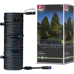 Lampen-Verbindungskabel Paulmann, &Oslash;:18,4mm, schwarz, Kabel, "Outdoor Plug&Shine 15m IP68", 1 in - 7 out