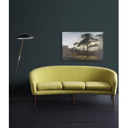 Leinwandbild, B:100cm H:60cm, gr&uuml;n, Art for the home, Leinwand, Wohnzimmer, Bilder, "Italienische Landschaft mit Pinien", Italienische Landschaft 70