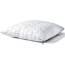 Baumwollkissen Dunlopillo, B:80cm H:15cm L:80cm, wei&szlig;, Bezug: 100% Baumwolle. F&uuml;llung: 100% Polyester, Kopfkissen, "Fusion 40x80 oder 80x80 cm,