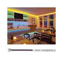 Paulmann LED-Streifen "Pro Strip Silver P75 5m RGBW 830 IP20 24V DC 77W", B:1,2cm, wei&szlig;, K&uuml;che, Lichterketten