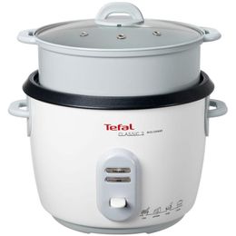 Tefal Reiskocher "RK1011", B:29,5cm H:30,1cm T:29,5cm, weiß, Reiskocher, 10 Tassen Kapazität (5 L), automatische Warmhaltefunktion, Dampfkorb